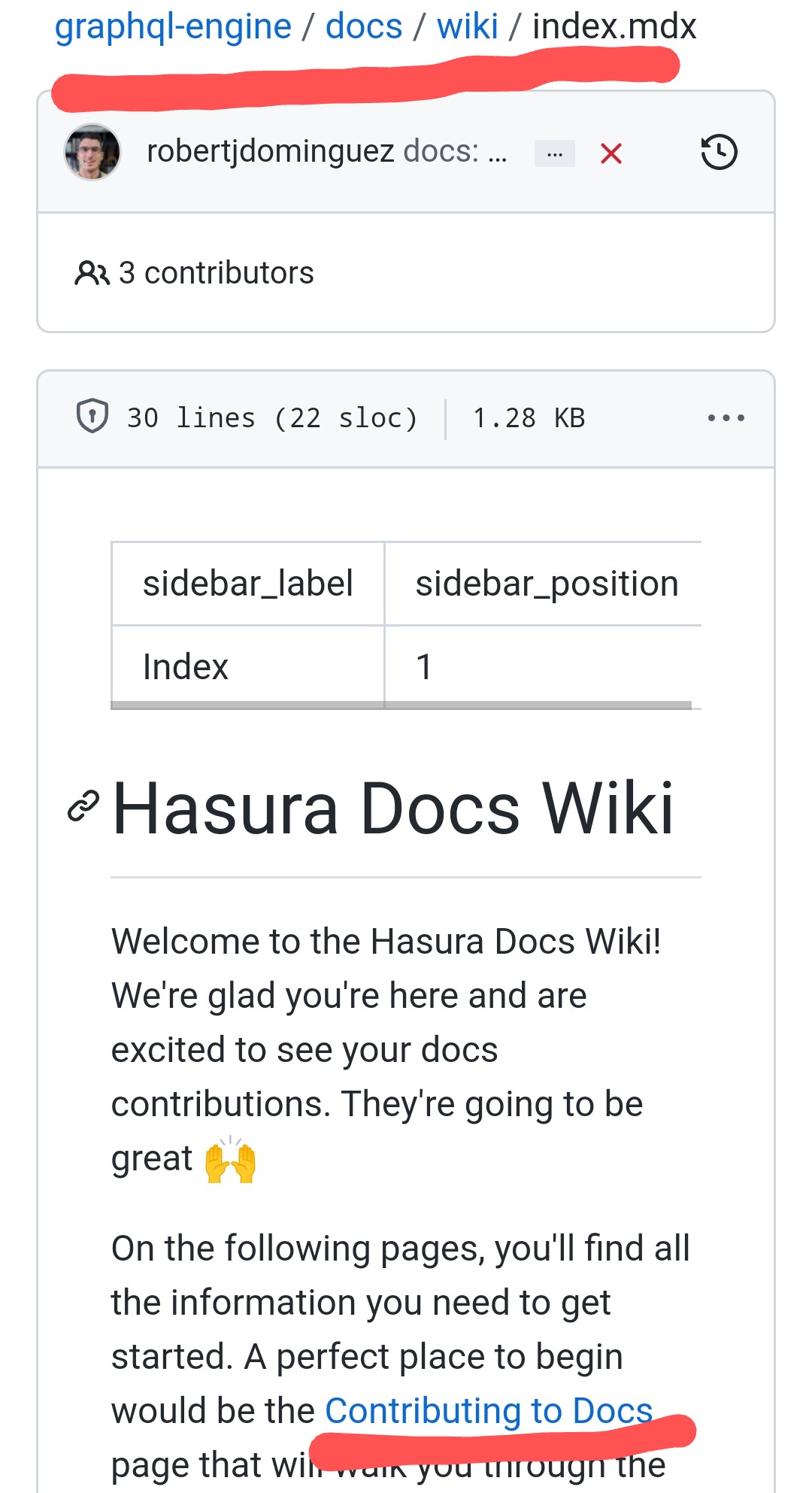 Docs: Broken link in Hasura Docs Wiki · Issue #9047 · hasura/graphql-engine · GitHub