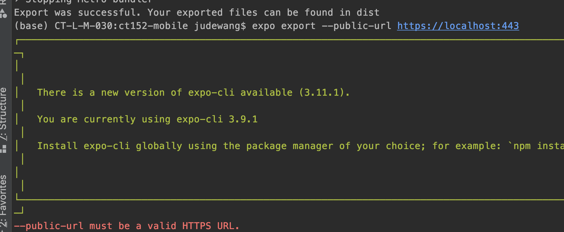 Error in running turtle build:android with --public-url · Issue #169 · expo/turtle · GitHub