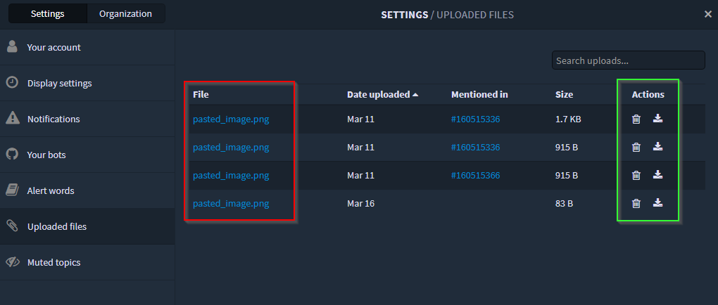 Add attachment list to api · Issue #11918 · zulip/zulip · GitHub