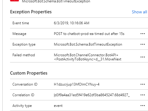 Send message timeout by ConnectorClient · Issue #5421 · microsoft/botframework-sdk · GitHub