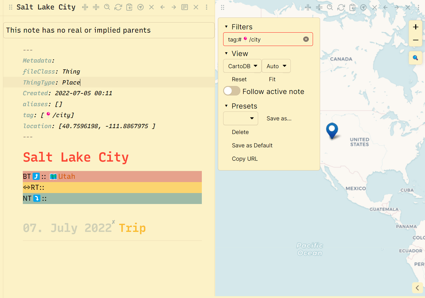 Bug Map View Doesn T Support Obsidian Tags Yaml · Issue 106 · Esm7 Obsidian Map View · Github