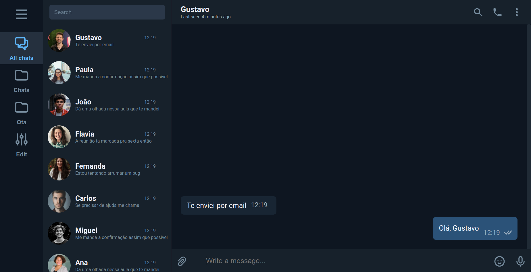 GitHub - ThamyrisSantana/telegram-clone