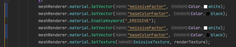 Emission color change doesn't work at runtime if emission texture was not set in glb. · Issue ...