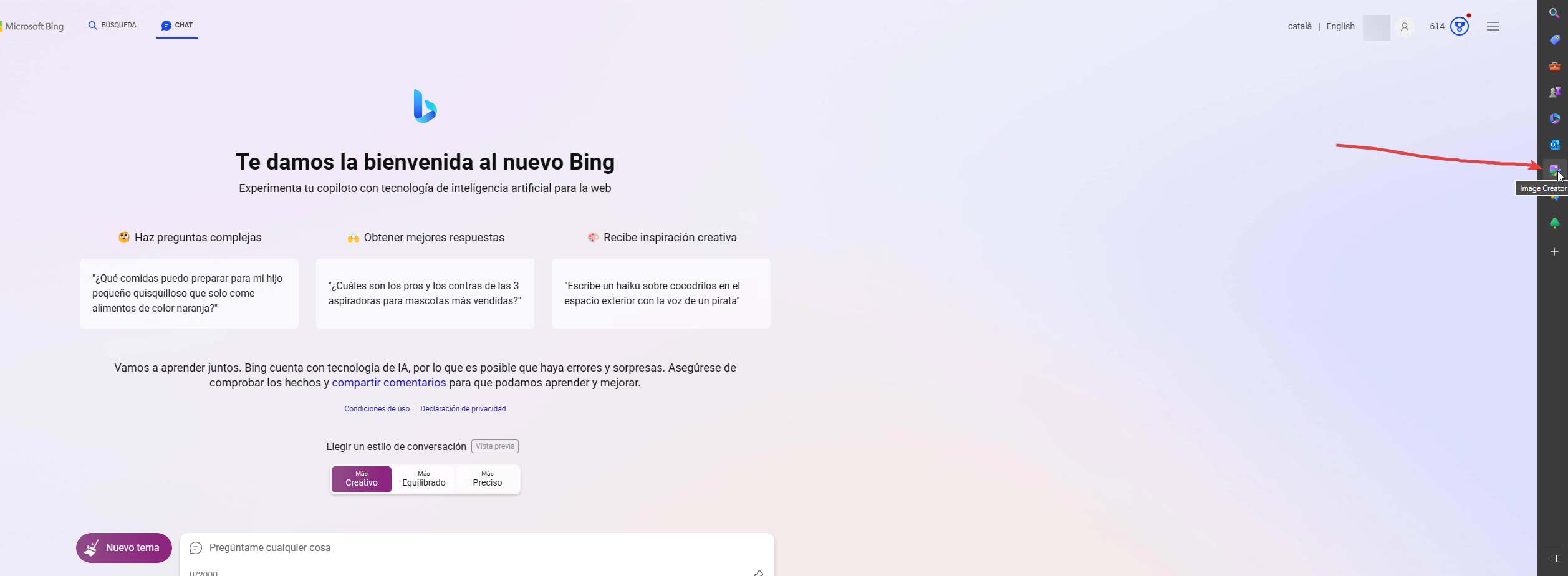 [SUGGESTION] Add Microsoft Image creator · Issue #136 · dice2o/BingGPT · GitHub