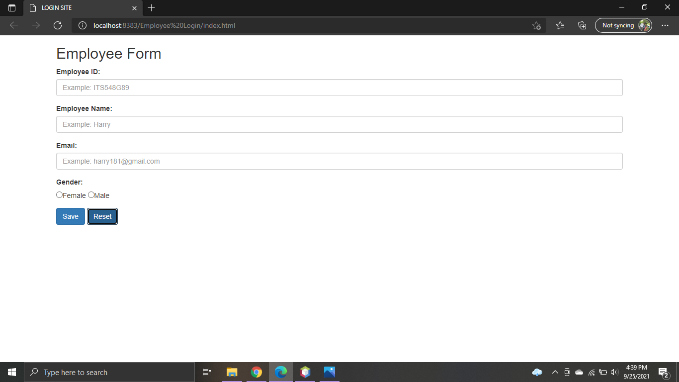 GitHub - Shubham162000/Employee-Login-Form: In this Project Skill used is HTML , CSS ...