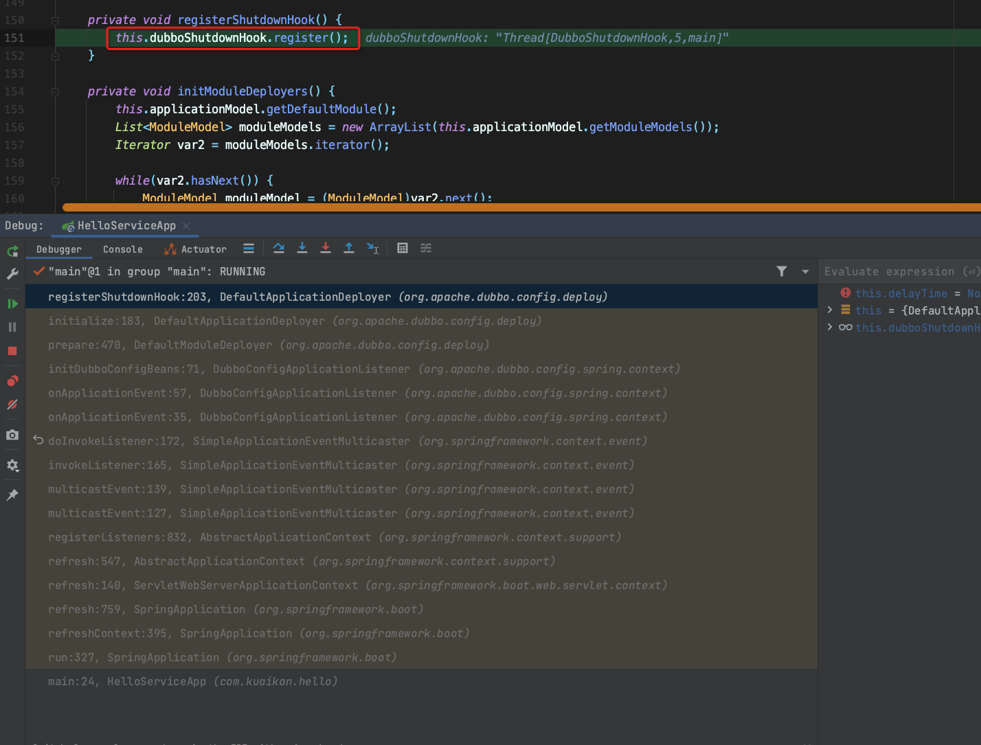 优雅停机：无法保证Dubbo 的 ShutdownHook 会在 SpringBoot 的 ShutdownHook 之前执行，导致spring bean先于dubbo销毁 · Issue ...