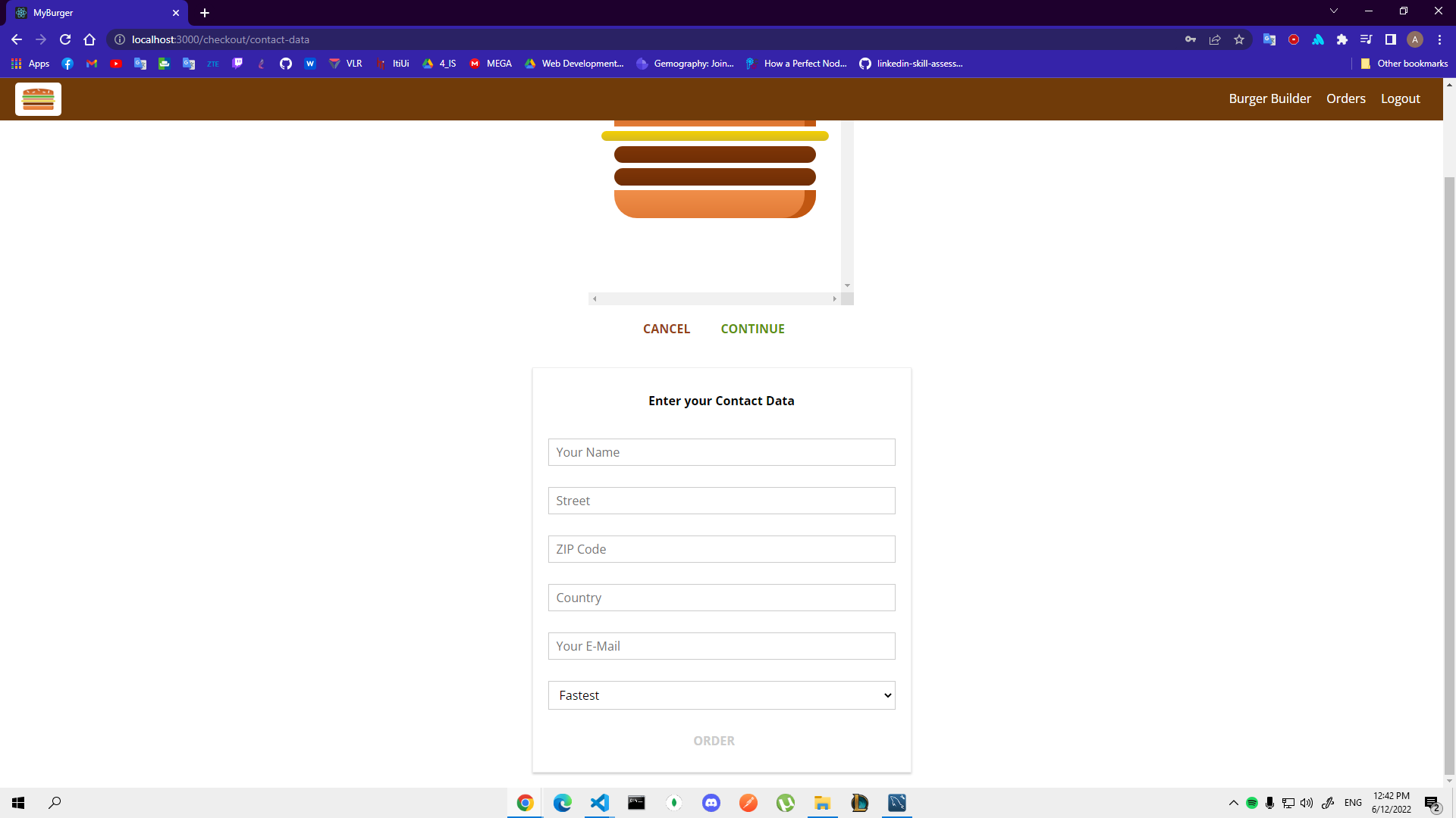 GitHub - ali00samy/Food-Builder-web-app: React-app mange you to build ...