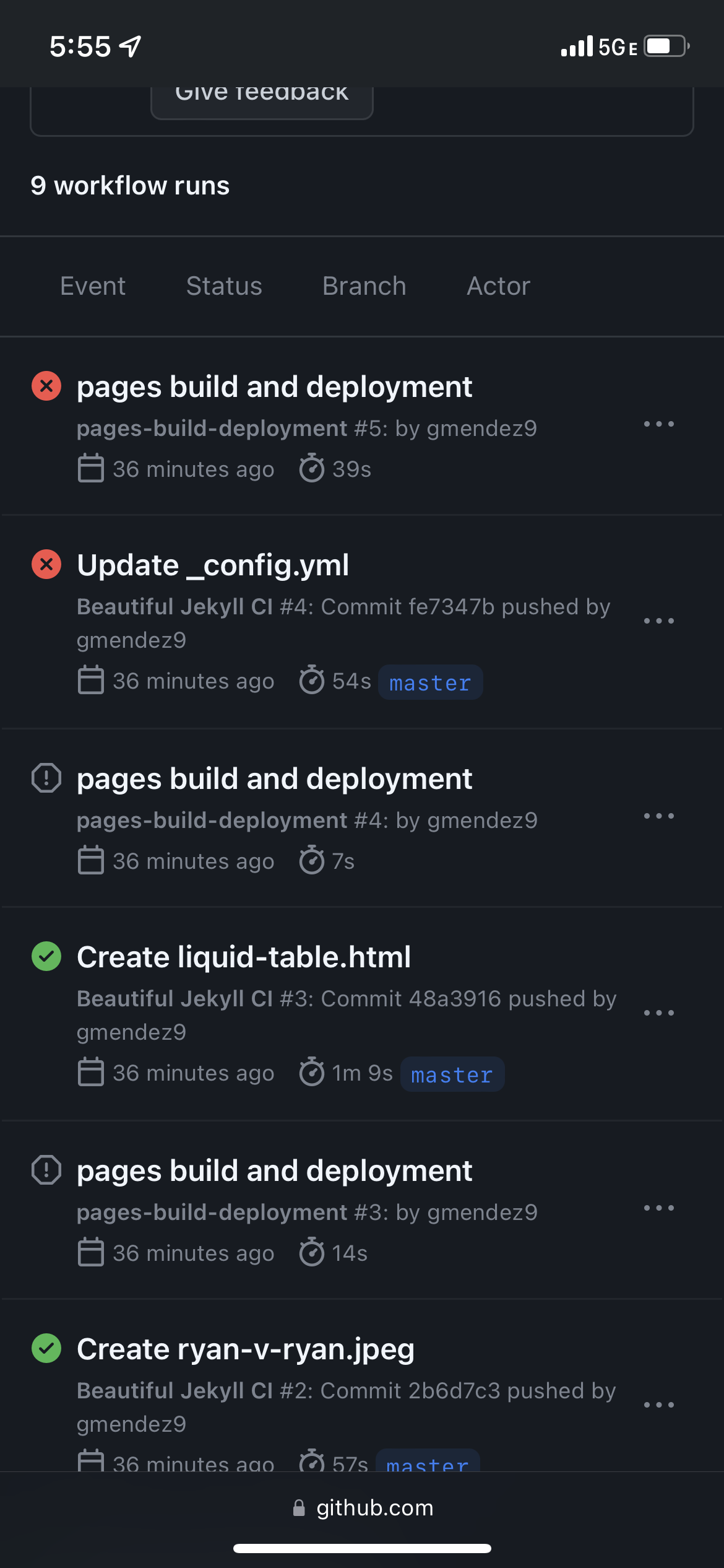 lab-05: Errors populating - GitHub Pages · Issue #23 · Watts-College/paf-514-template · GitHub