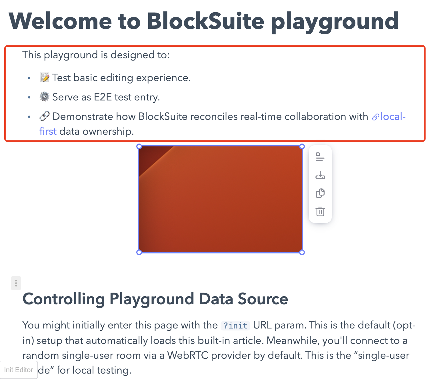 Image selection state shelters the blocks above · Issue #632 · toeverything/blocksuite · GitHub
