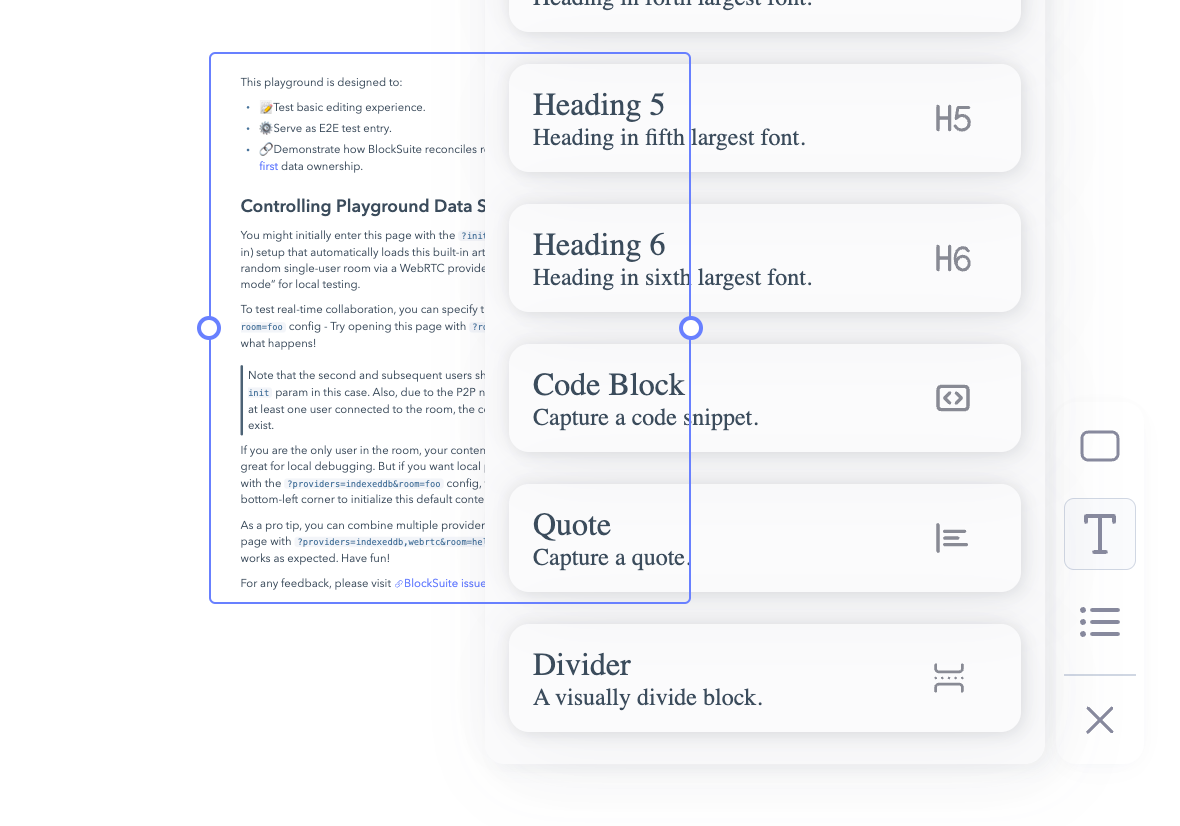 Edgeless selection rect wrongly covers block hub · Issue #782 · toeverything/blocksuite · GitHub