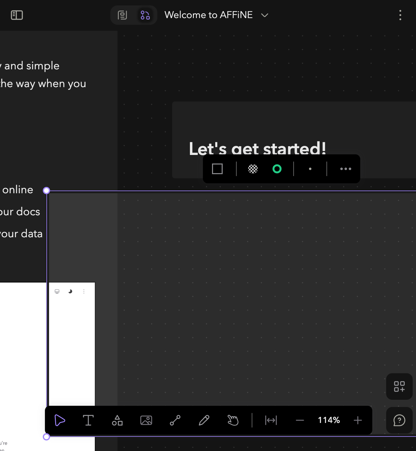 Unable to update whiteboard shape border color · Issue #2434 · toeverything/blocksuite · GitHub