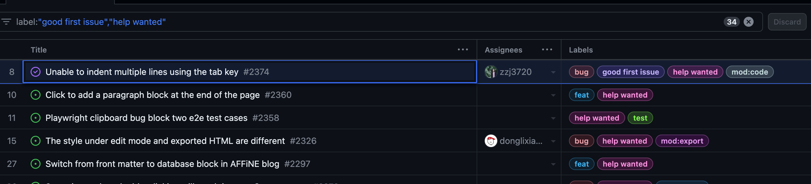 Support row-level database selection after clicked on row-level drag handle · Issue #2468 ...
