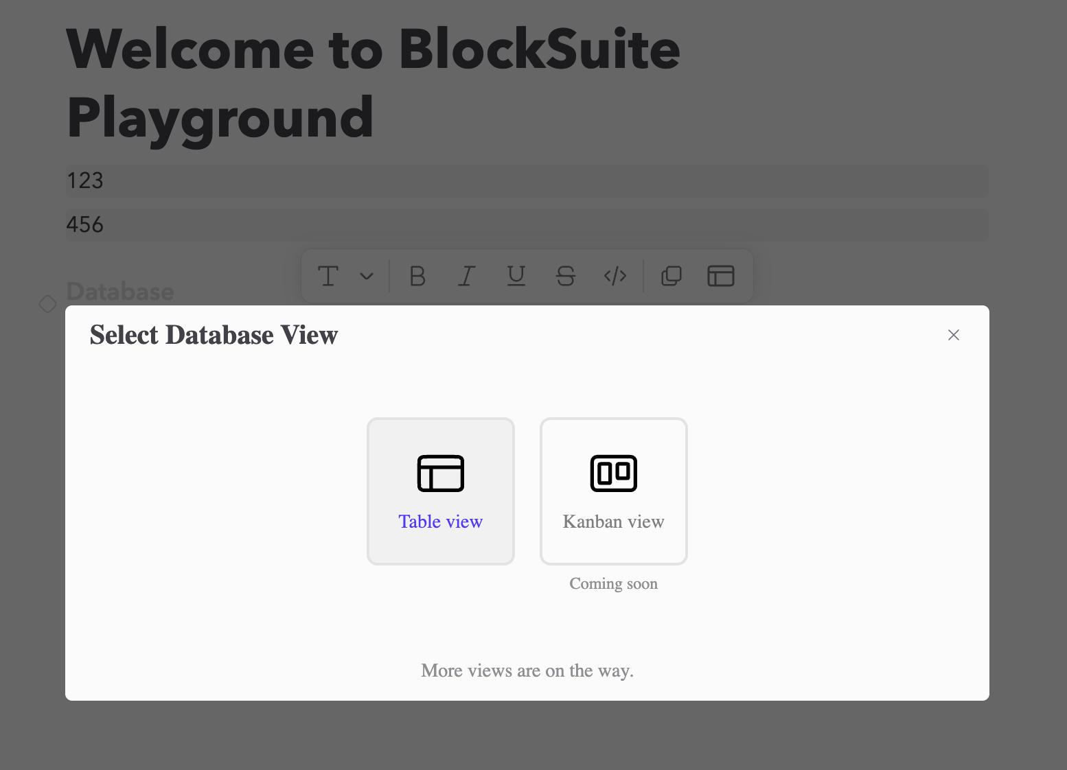 Wrong UI style on the "To Database" popup · Issue #2472 · toeverything/blocksuite · GitHub