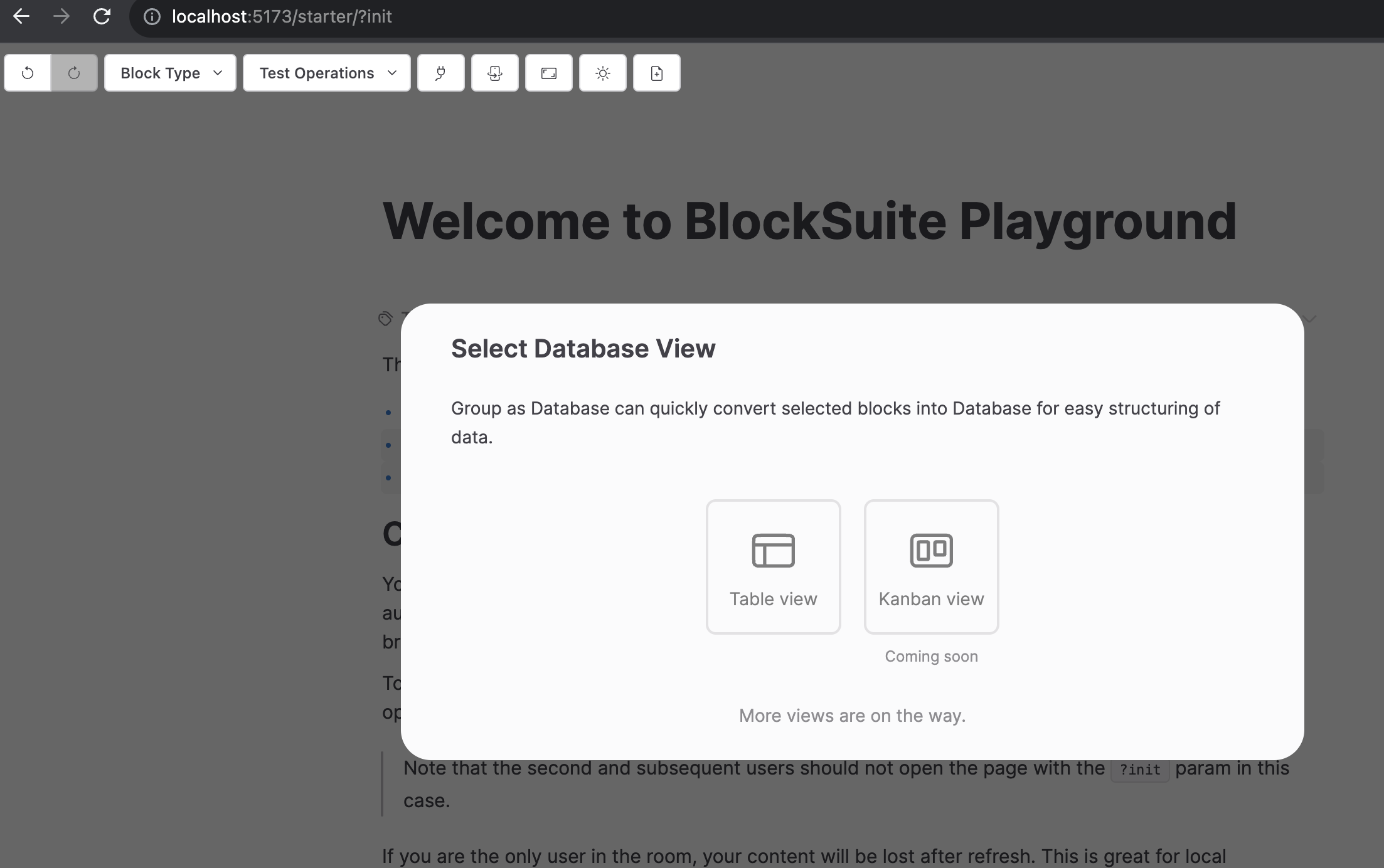 Unable To Close The Database Convert Modal · Issue 3908 · Toeverything Blocksuite · Github