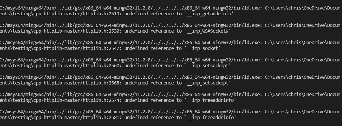 When I just Include the header, I get these undefined reference issues · Issue #1156 · yhirose ...