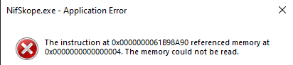 NifSkope.exe - Application Error · Issue #193 · niftools/nifskope · GitHub