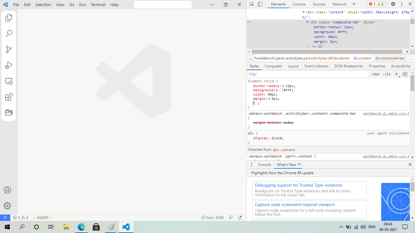 Floating Sidebar · Issue #123349 · microsoft/vscode · GitHub