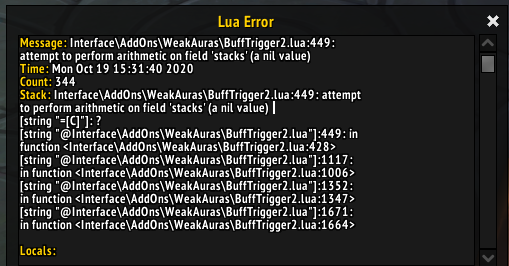 LUA Error when checking "Combine Matches per Unit" in Trigger Tab · Issue #2591 · WeakAuras ...