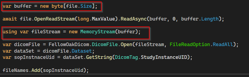 Blazor WebAssembly DICOM file parsing · Issue #1218 · fo-dicom/fo-dicom · GitHub