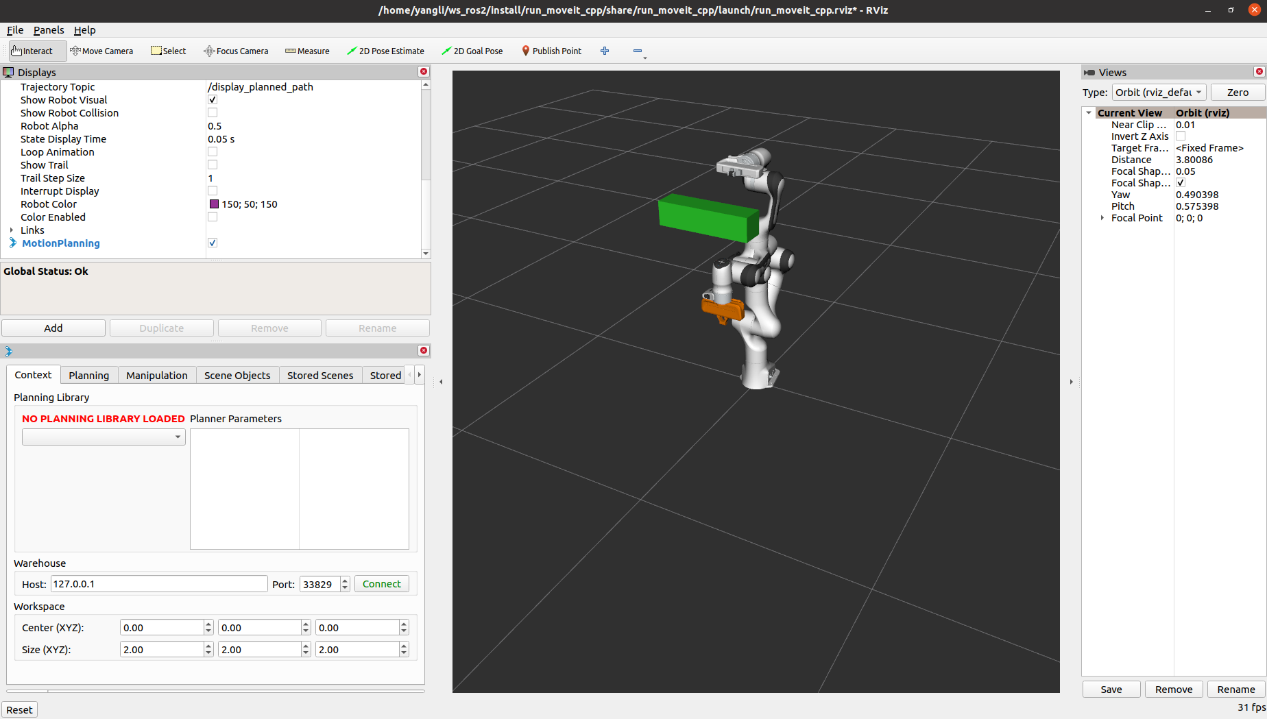 NO PLANNING LIBRARY LOADED in moveit 2 for this example · Issue #296 · moveit/moveit2 · GitHub