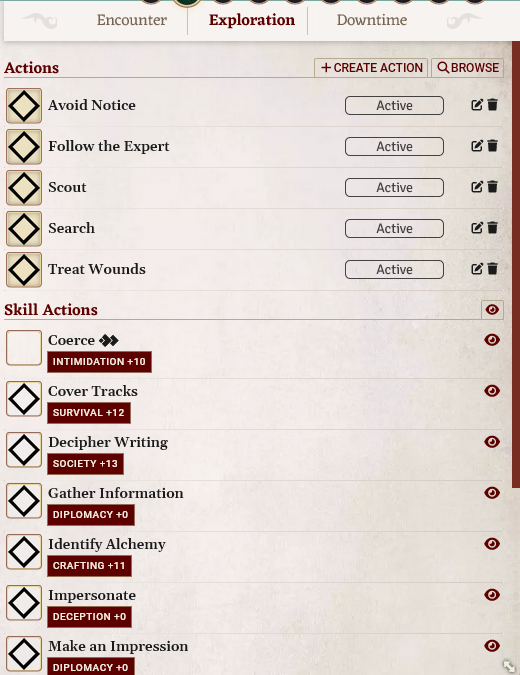 [Enhancement] Party sheet support for Workbench's Skill Actions · Issue #1002 · xdy/xdy-pf2e ...