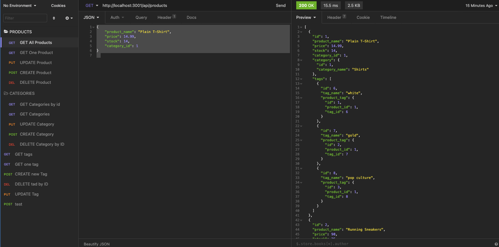 GitHub - wclarkcito/e-commerce: Back end application for for storing and maintaining inventory ...