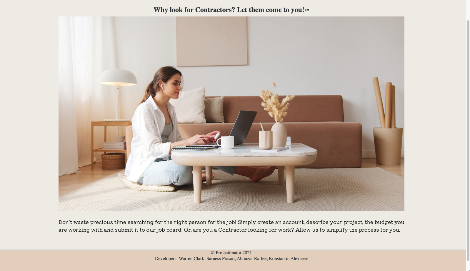 GitHub - wclarkcito/contractor: Web application that stores new ...