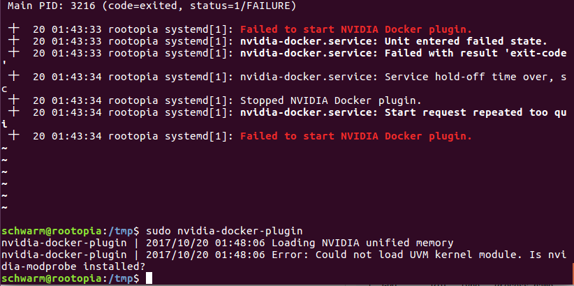 Nvidia Docker Plugin Doesnt Start Automatically · Issue 500 · Nvidia 1004