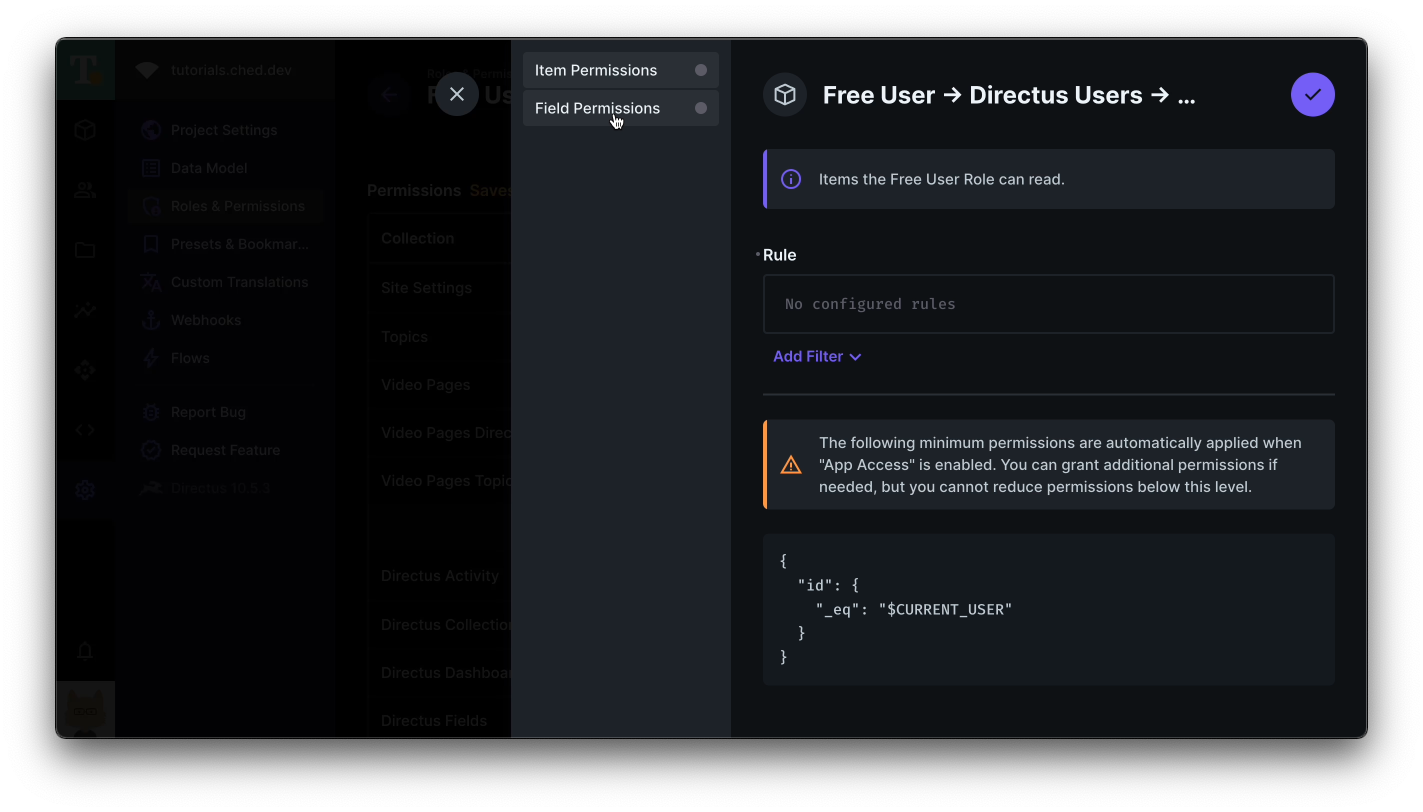 Roles with App Access can view all Users when custom fields chosen · Issue #19693 · directus ...
