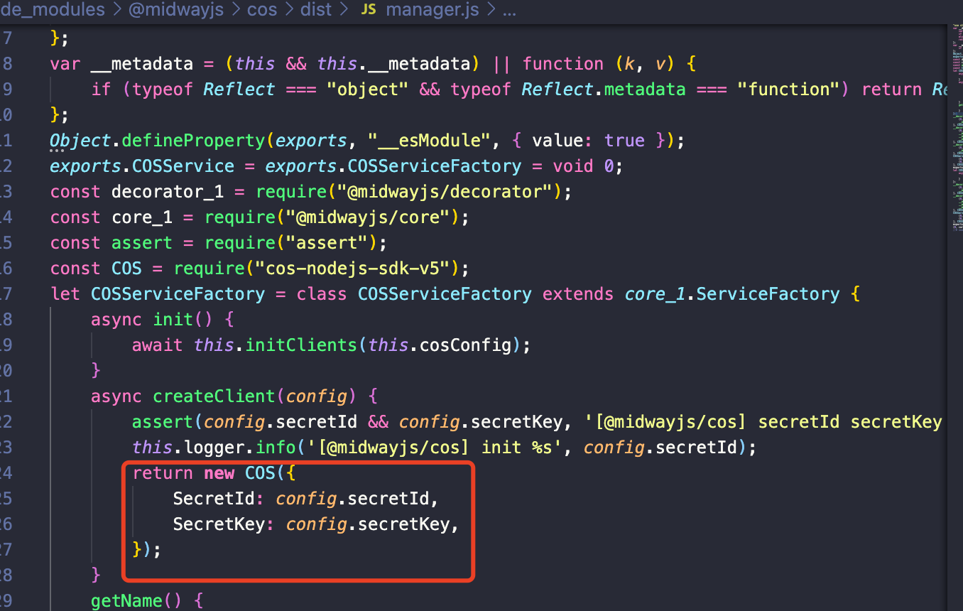 midway cos组件创建cos实例时入参太少并且找不到其他修改方式 · Issue #1629 · midwayjs/midway · GitHub