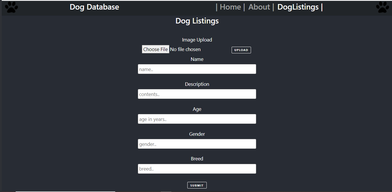 GitHub - Synerge360/Dog-Database: My final project from CS100