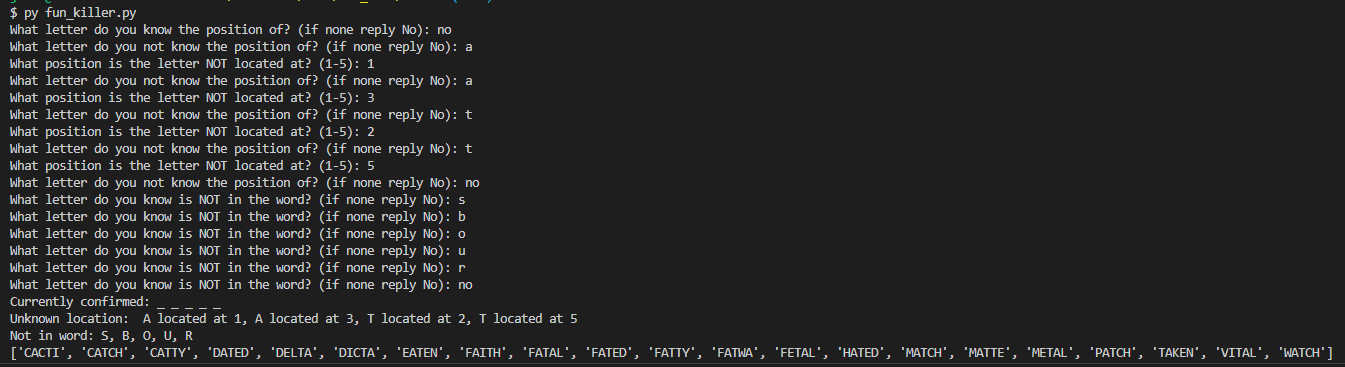 Github J Sprague Wordle Version Of Wordle That Can Be Played Entirely Within The Command Line