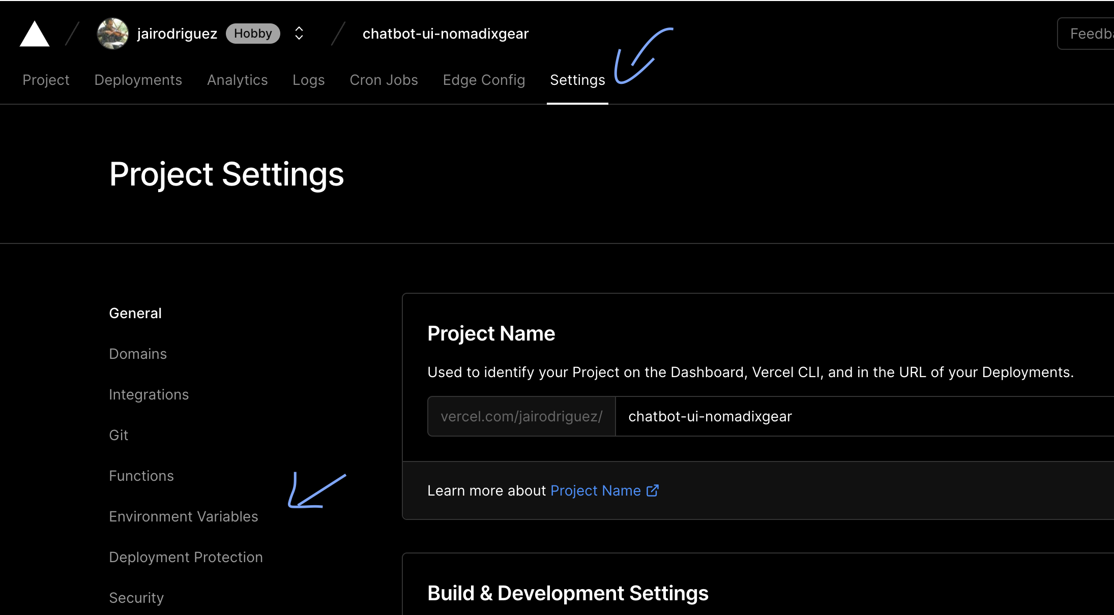 Where should I put OPENAI_API_KEY to host my own Vercel? · Issue #501 · mckaywrigley/chatbot-ui ...