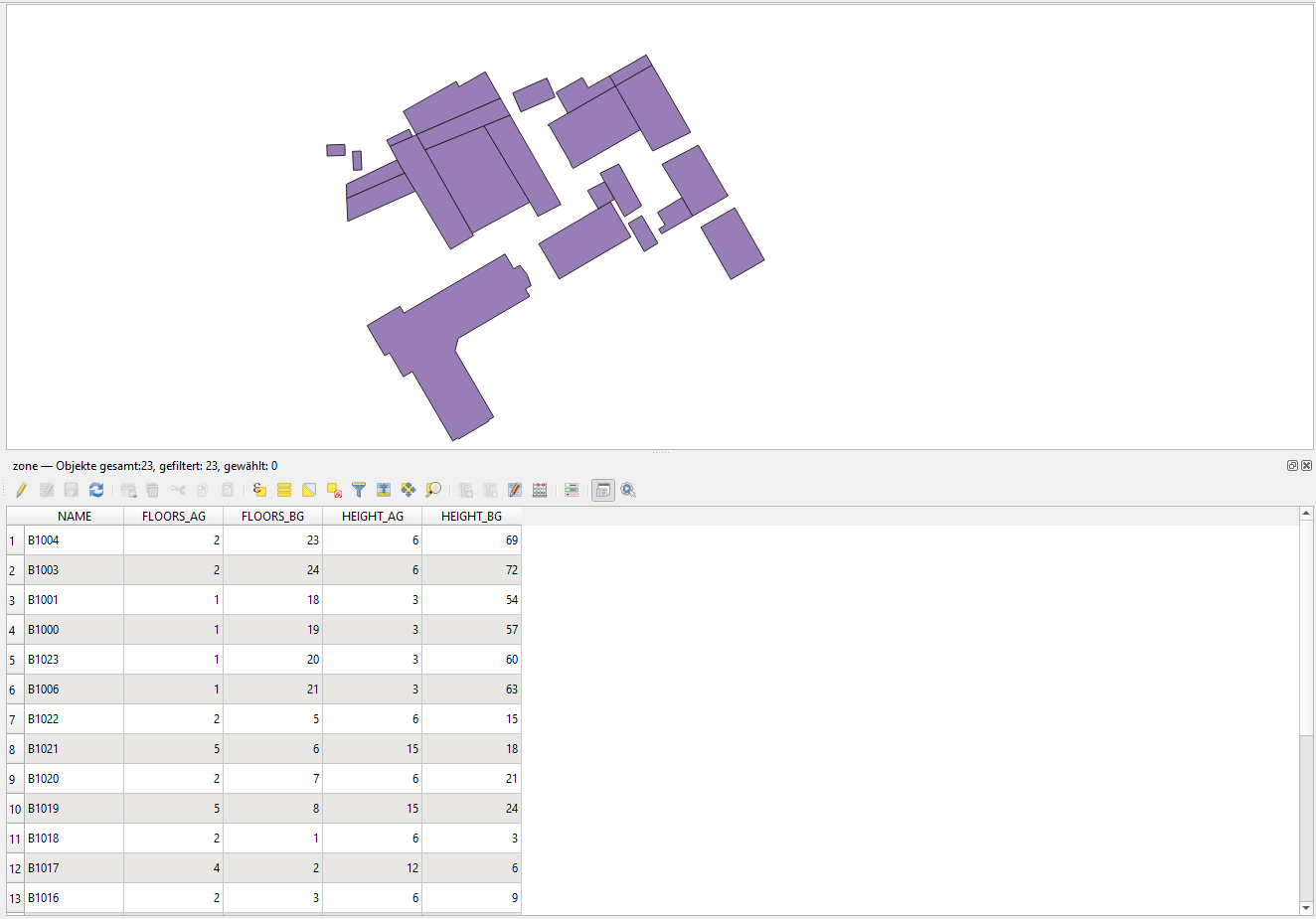 shapefile import error creating a new scenario (manually created zone ...