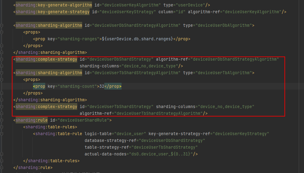 ComplexKeysShardingAlgorithm implemention return tableNameCollection right but did not route to ...