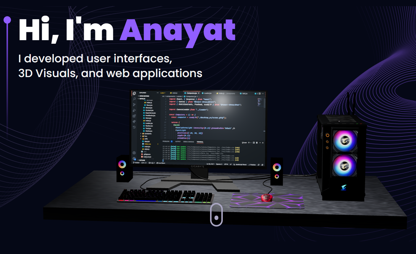 GitHub - anayatkhan1/3D-Portfolio