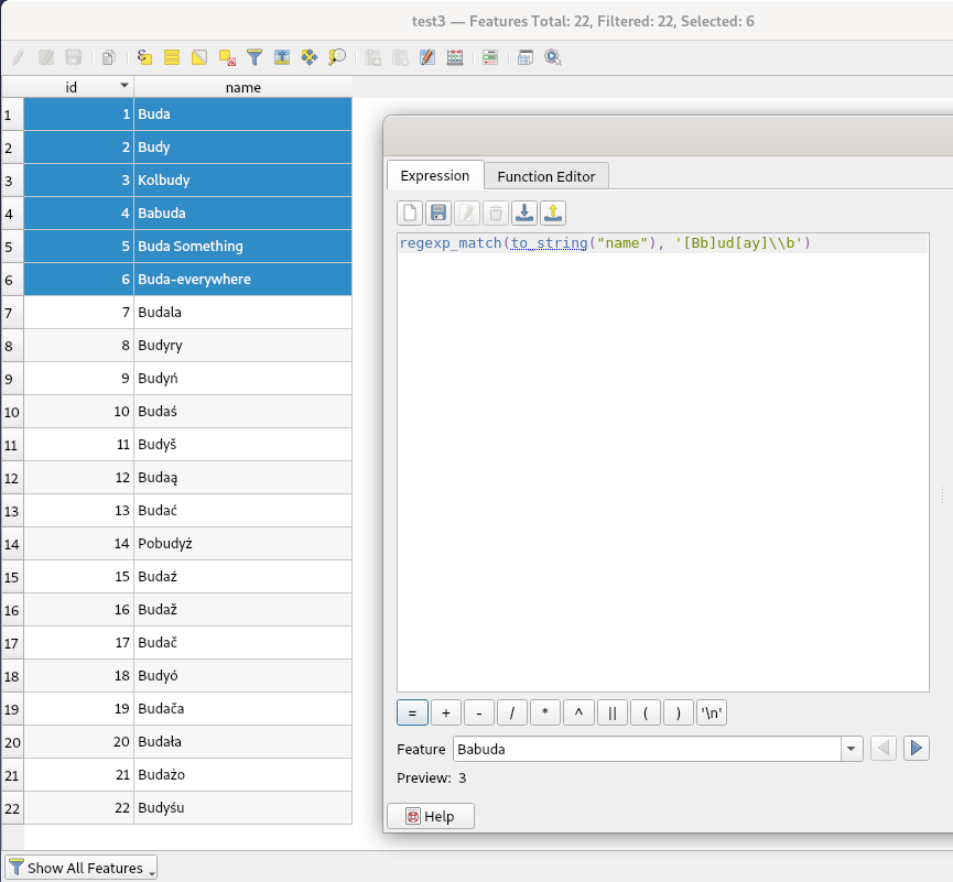 Regexp match Function In Advanced Filter Select In Attribute Table regexp-match-function-in-advanced-filter-select-in-attribute-table