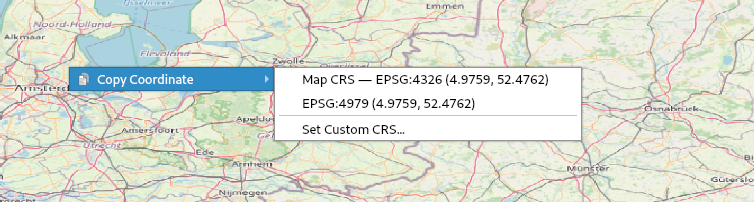 Inconsequence In Crs Namesids In Copy Coordinate In Mapcanvas · Issue 9495