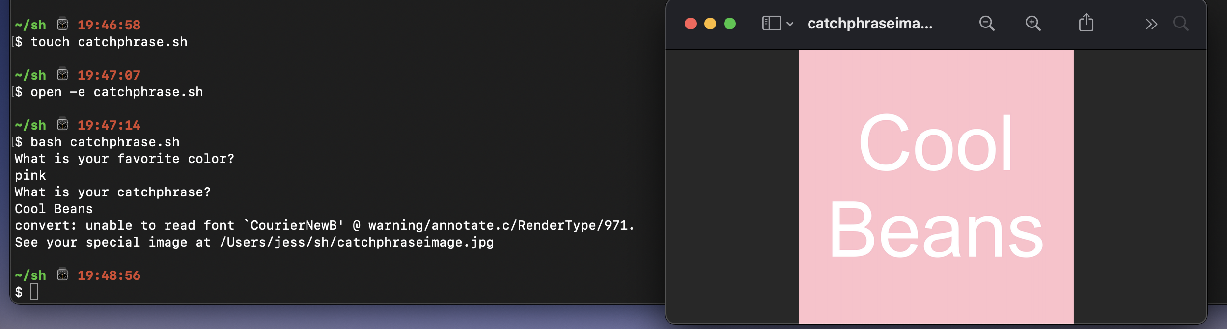 A Shell Script To Generate An Image With Text GitHub