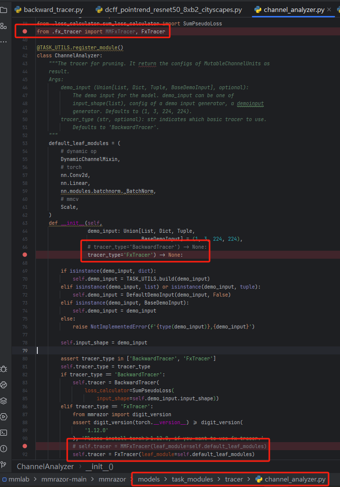 When I ran the script pruning/get_channel_units.py, I got this error: TypeError: expected Tensor ...