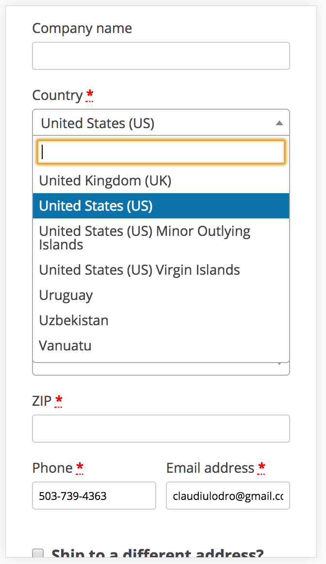 Mobile Select2 Issue on State/Country Dropdown · Issue #16535 · woocommerce/woocommerce · GitHub