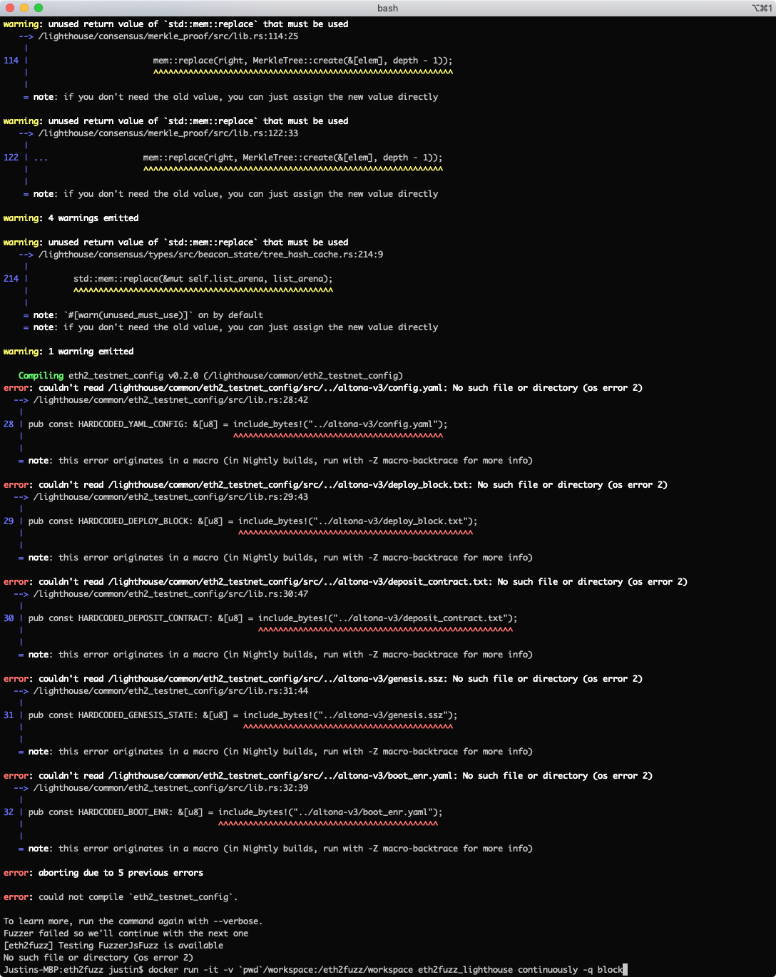 Fuzzer failed · Issue #35 · sigp/beacon-fuzz · GitHub