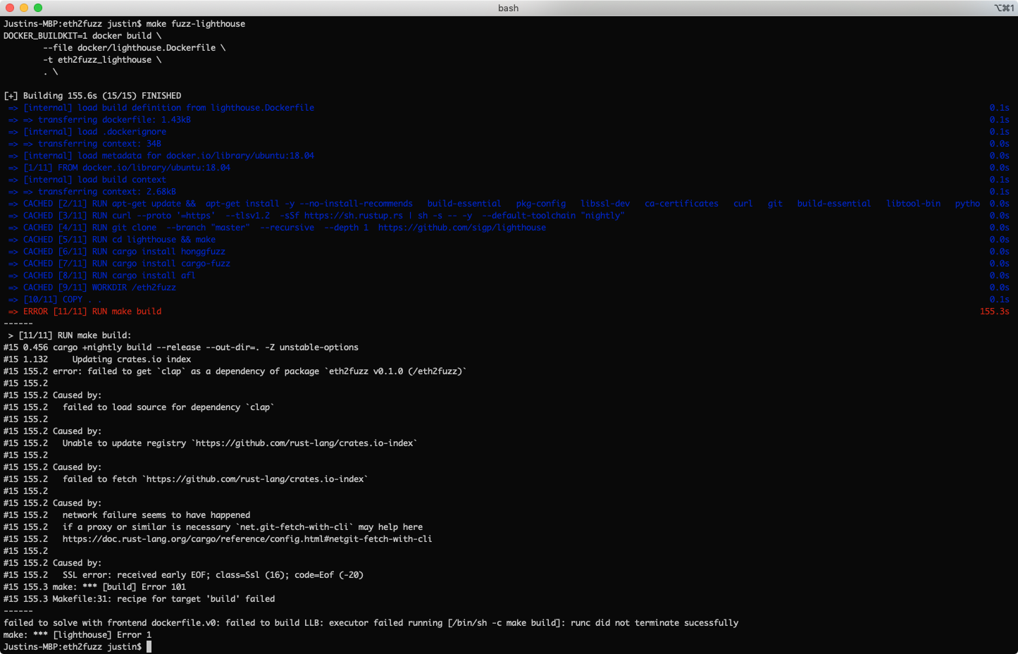 make fuzz-prysm fails · Issue #37 · sigp/beacon-fuzz · GitHub
