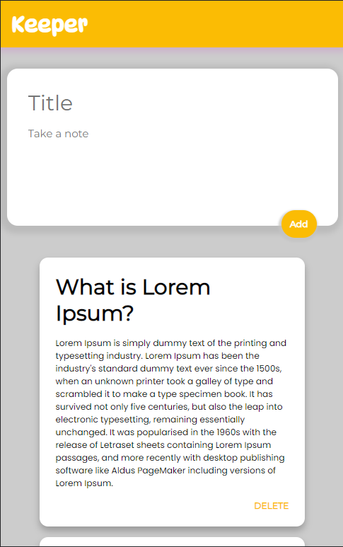 GitHub - BlgnrSoftDev/Keeper_App: A Todo app inspired by google keep.