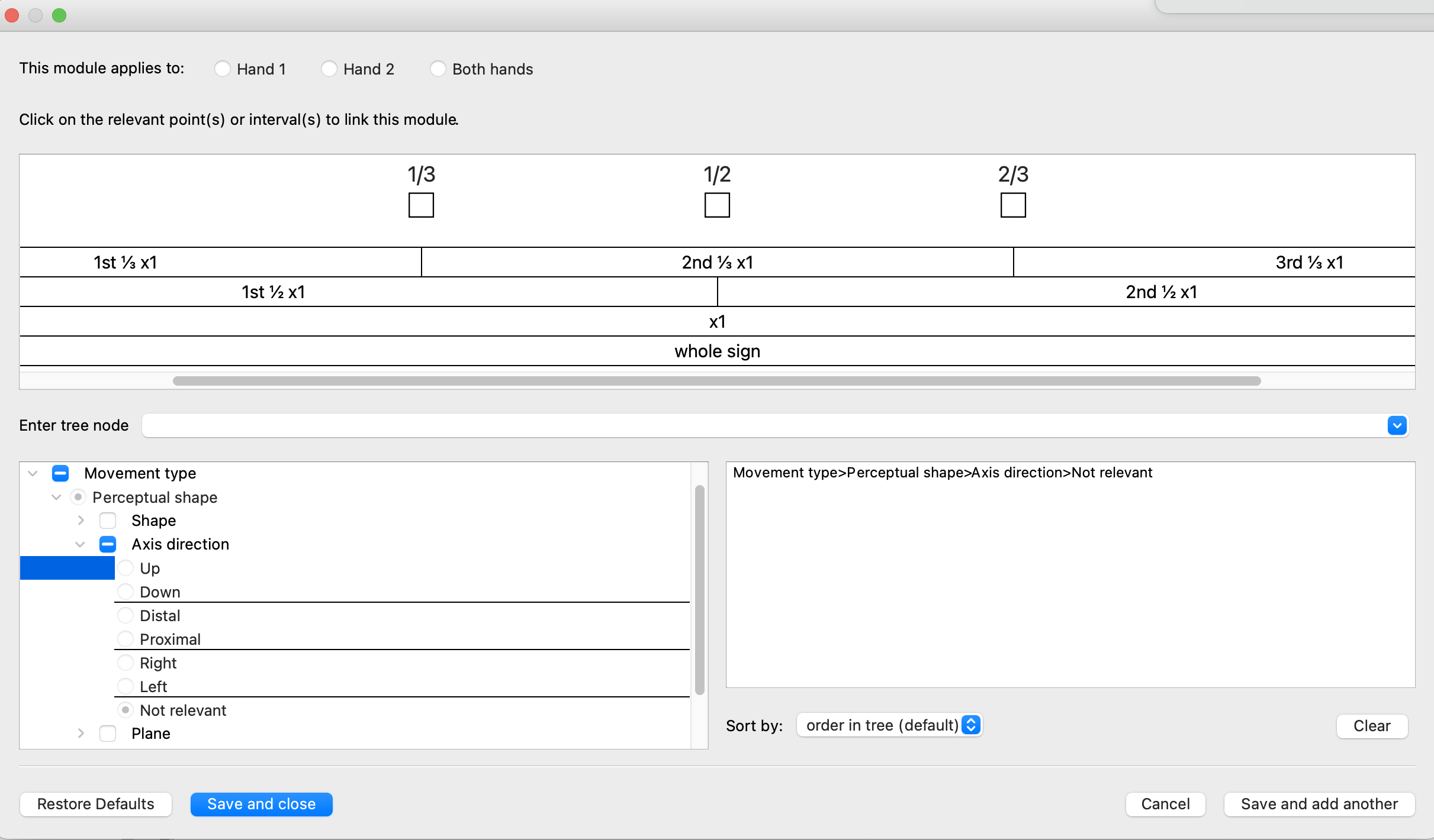 take out 'not relevant' from axis specification in movement module ...