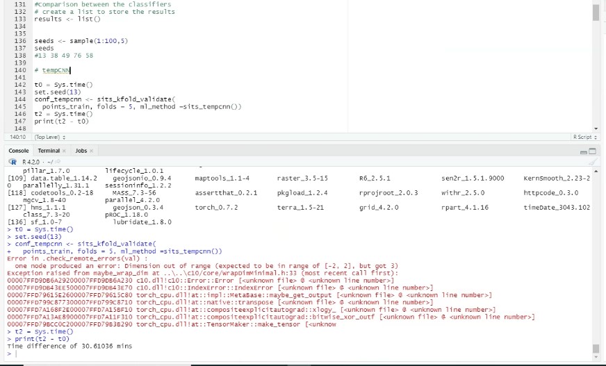 Problem with "sits_kfold_validate" when applying to deep learning models · Issue #749 · e ...