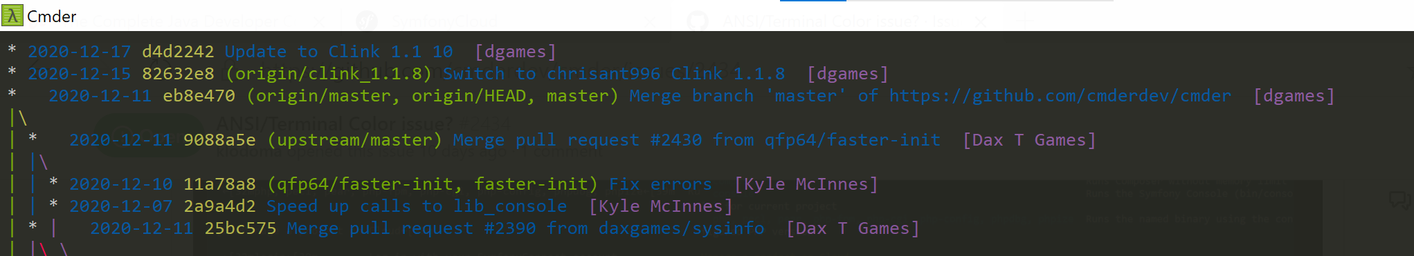 ANSI/Terminal Color issue? · Issue #2434 · cmderdev/cmder · GitHub