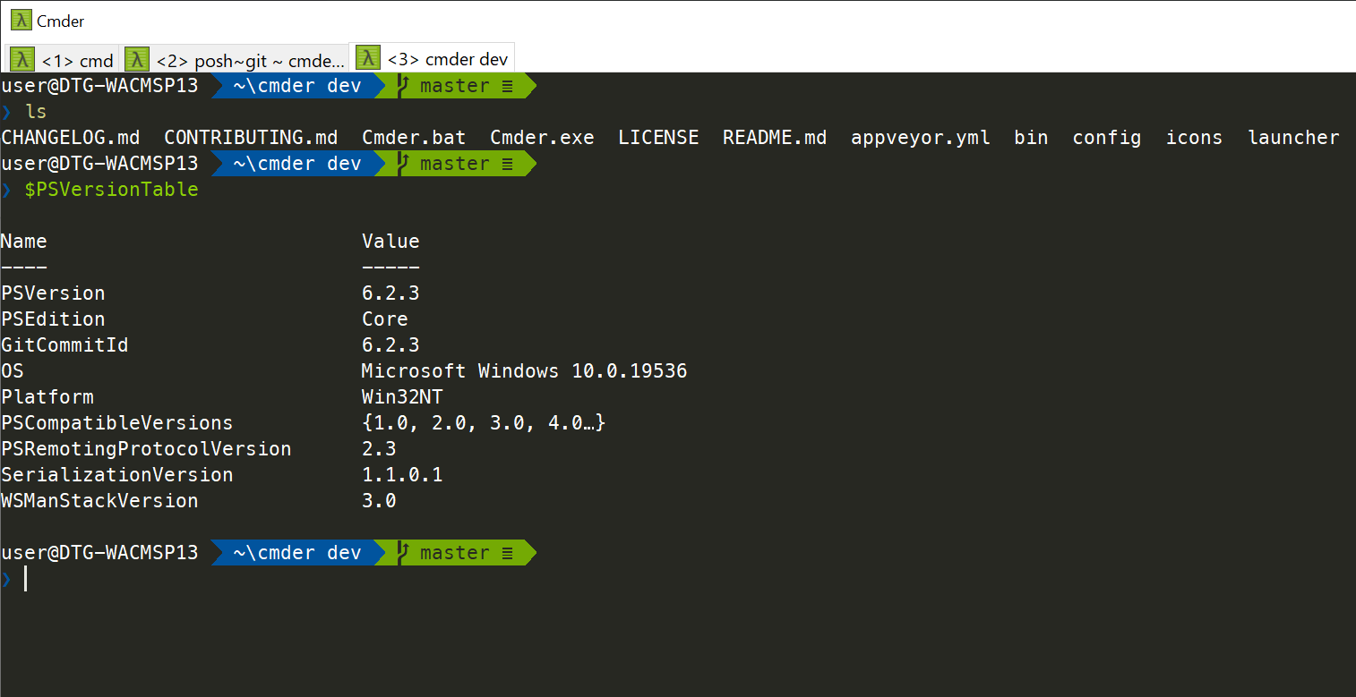 Timing Problem with oh-my-posh theming (Powershell Core) · Issue #2230 · cmderdev/cmder · GitHub
