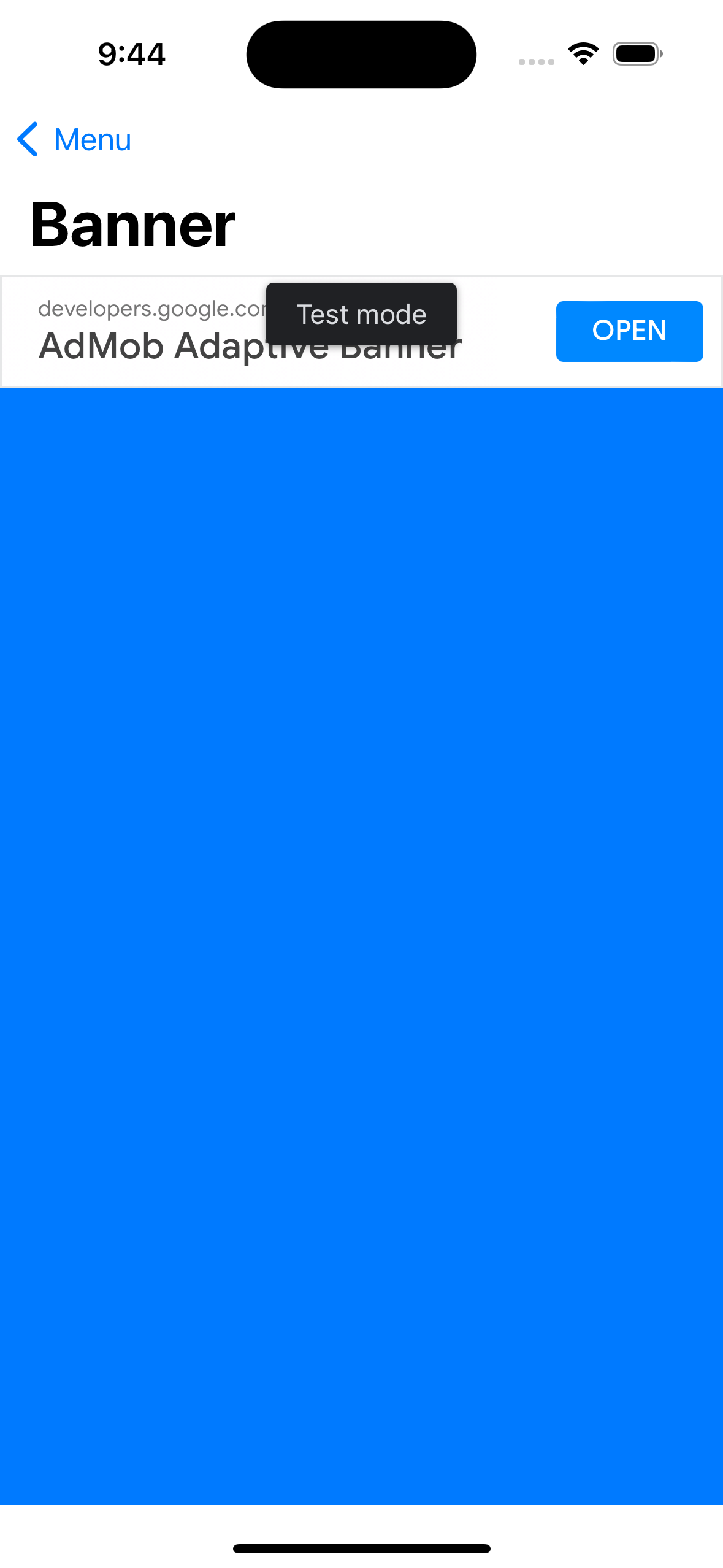 SwiftUIDemo - Banner Ad height · Issue #306 · googleads/googleads-mobile-ios-examples · GitHub