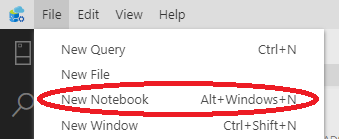 New Notebook shortcut does not work on Windows · Issue #9829 · microsoft/azuredatastudio · GitHub